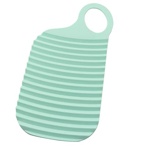 Washboard PZRT 1pcs Hand-held Mini Washboard Green Mini Plastic Washboard Non-slip Washing Table for Children, Laundry Accessories, Socks, Cleaning Tools