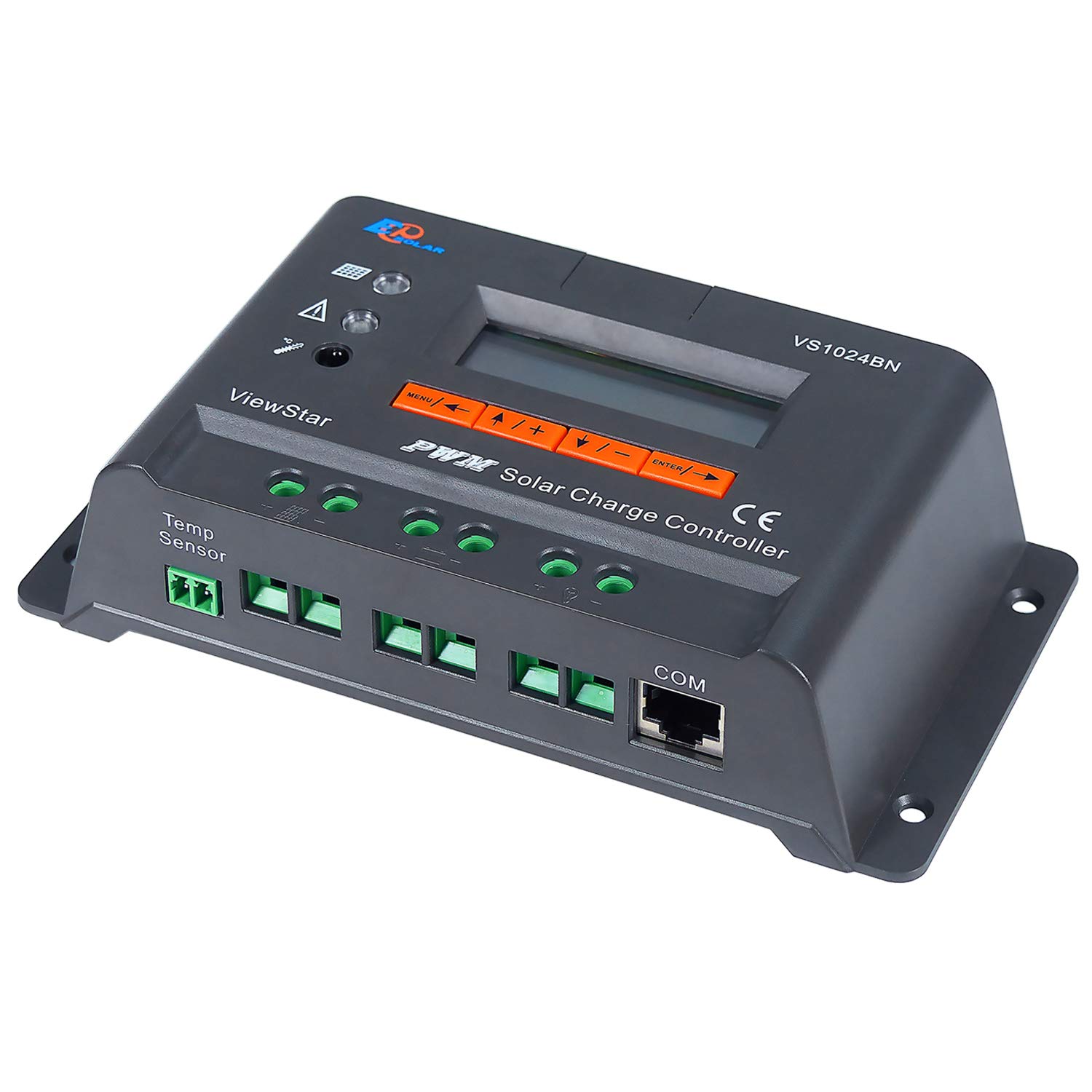 EPEVER 10a Charge Controller 12V/24V Auto Work, ViewStart Series PWM Solar Panel Solar Charge Controller, Common Negative Grounding VS1024BN