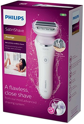 Philips SatinShave Prestige Women's Electric Shaver, Cordless Hair Removal with Trimmer, BRL170/50