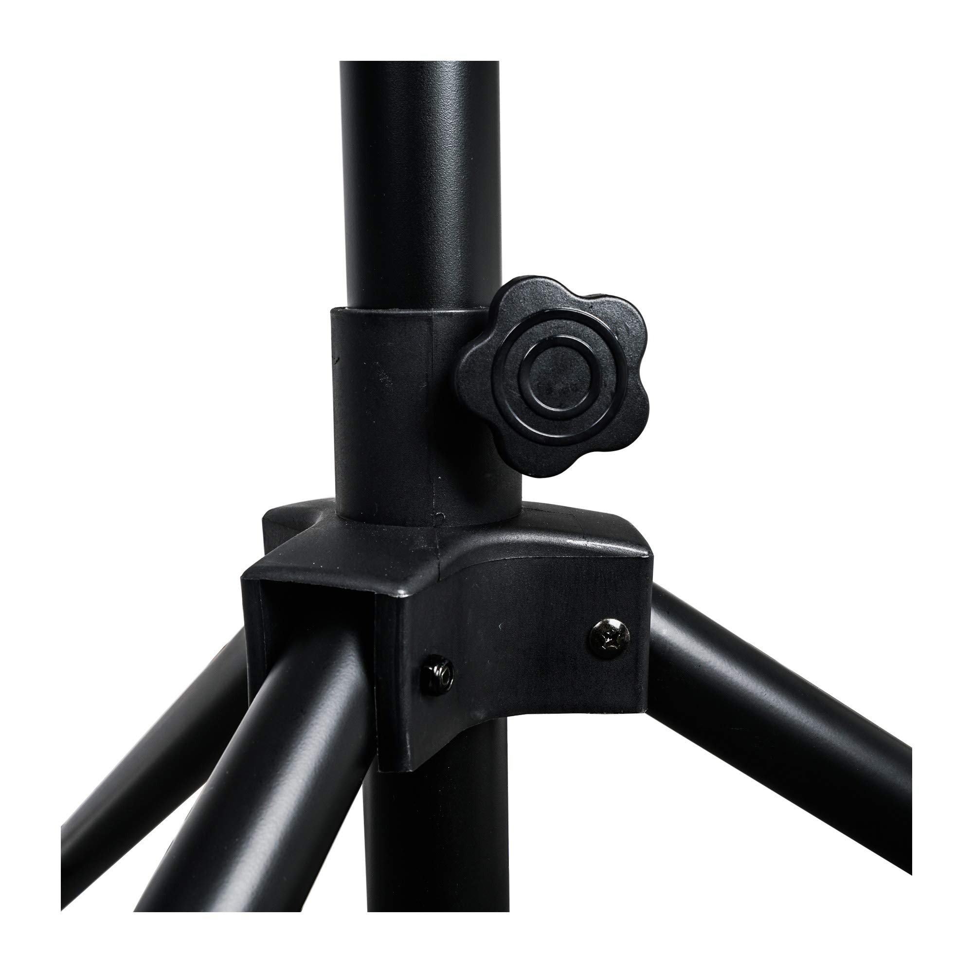 Sound Town DJ Lighting Stand-Adjustable Height, 10.3 ft Tall with Side Bars and Tripod Base (STLS-011)