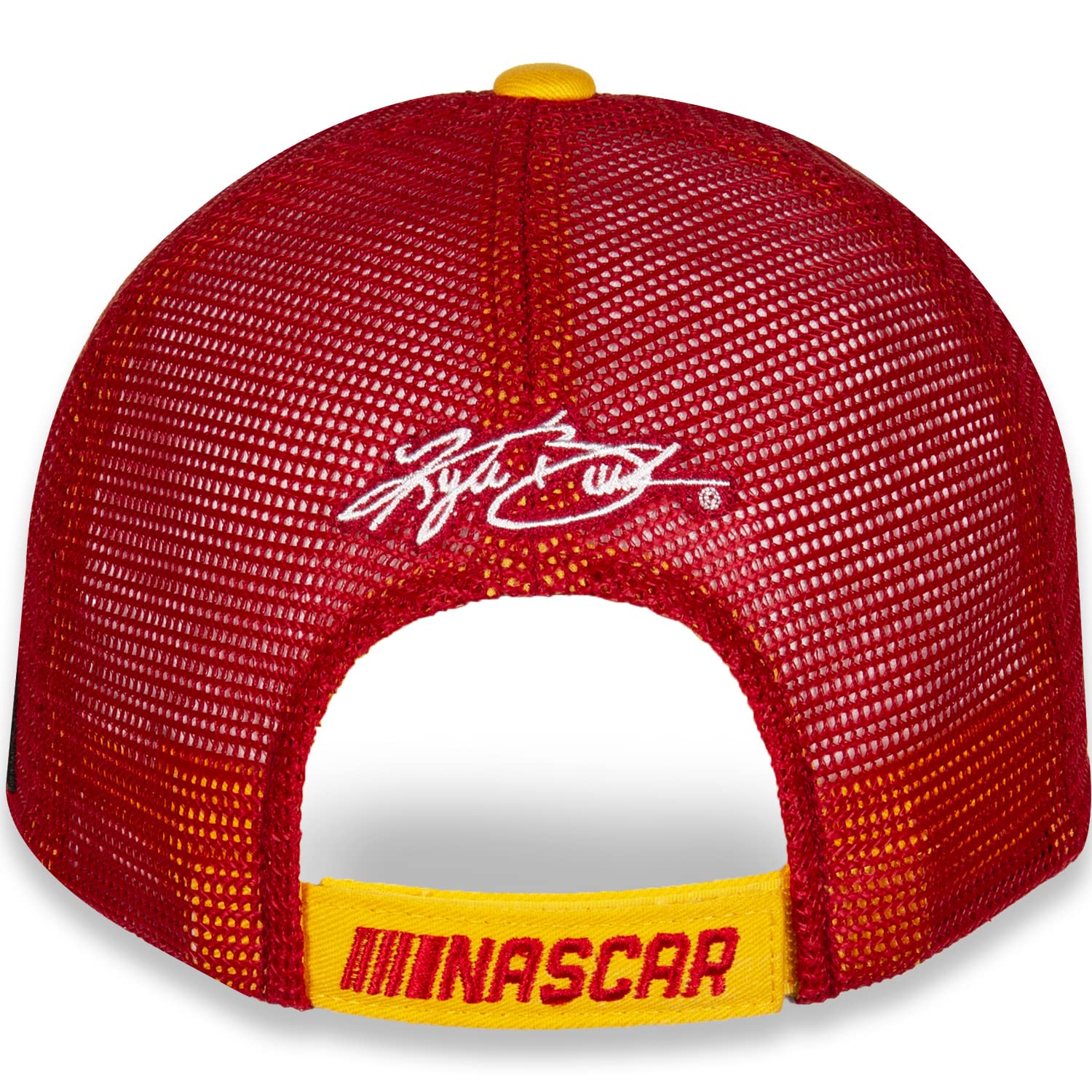 Checkered Flag Sports NASCAR 2022 Vintage Sponsor Trucker Mesh Adjustable Hat Cap-Kyle Busch #18
