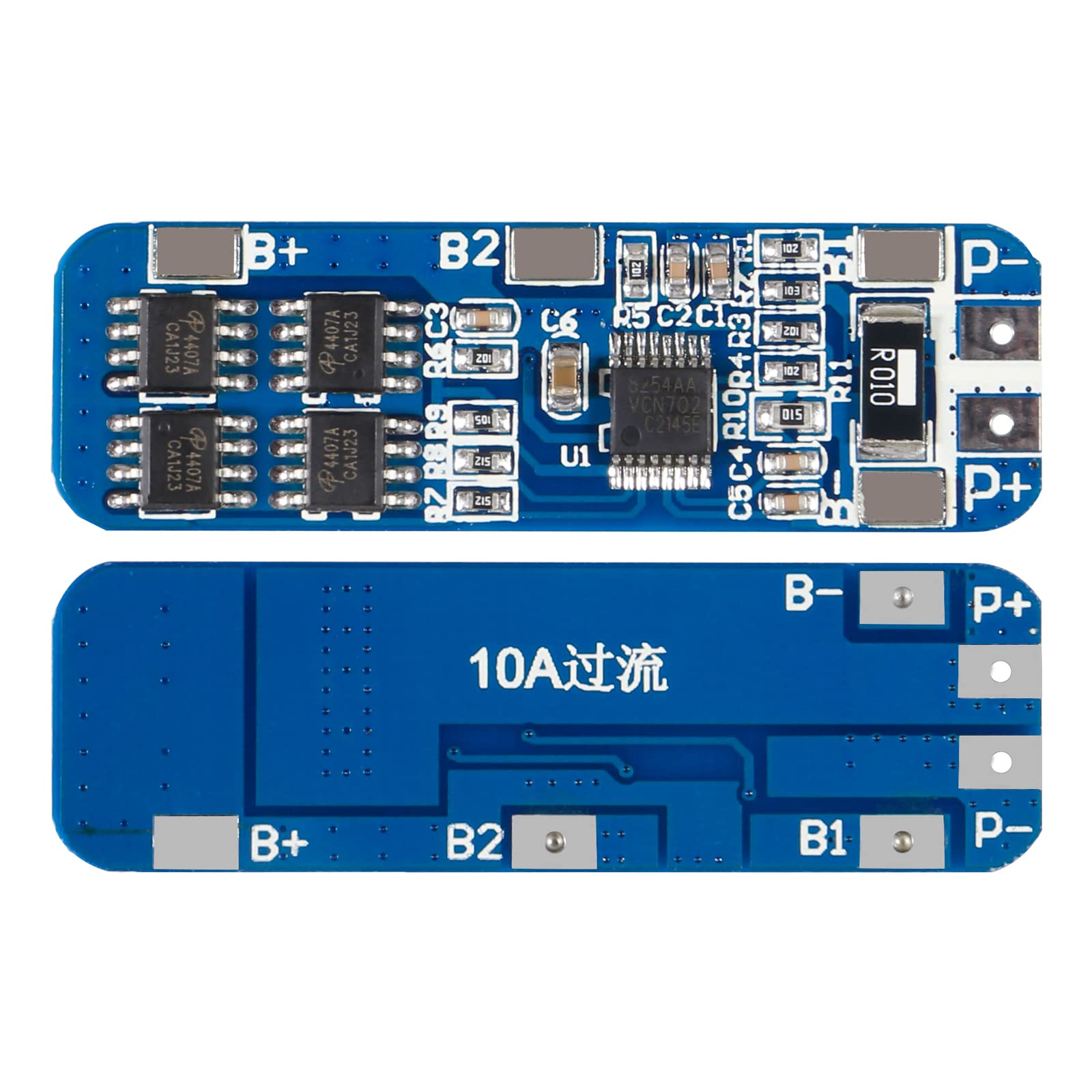 Diitao 15PCS Lithium Battery Protection Board Overcharge Short Circuit Protection Module(2S 16A)