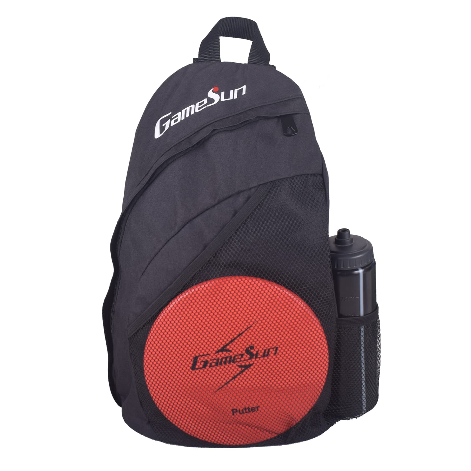 DISC GOLF SET 1pc backpack bag, 2pcs Drivers, 2pcs Mid-Ranges, 2pcs Putters, 1pc Mini Disc Marker, 1pc 12”x12” embroider logo black towel and 1pc gift color box