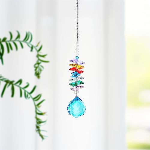 H&D 30mm Crystal Ball Prism Rainbow Collection Hanging Suncatcher for Chandelier Parts Wedding Favors