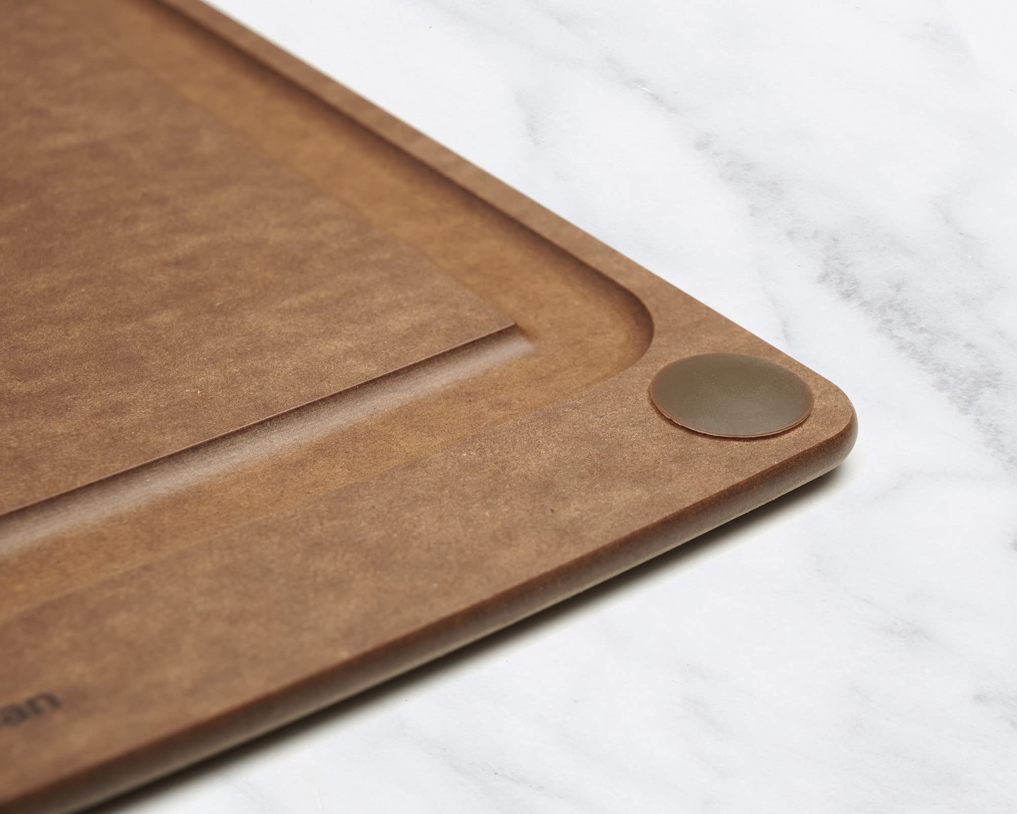 Epicurean All-In- One Cutting Board with Slip Feet and Juice Groove, 19.5-Inch × 14.5-Inch, Nutmeg/Brown