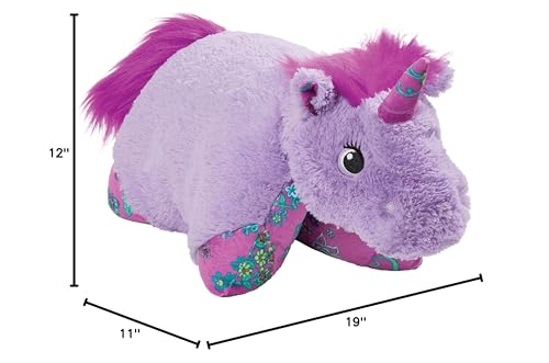 Pillow Pets Colorful Lavender Unicorn, 18" Stuffed Animal Plush Toy