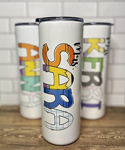 Personalized Teacher Tumbler-Preschool Teacher-Teacher Appreciation-Virtual Teacher Gift-Teacher Valentine Gift-Student Teacher Gift