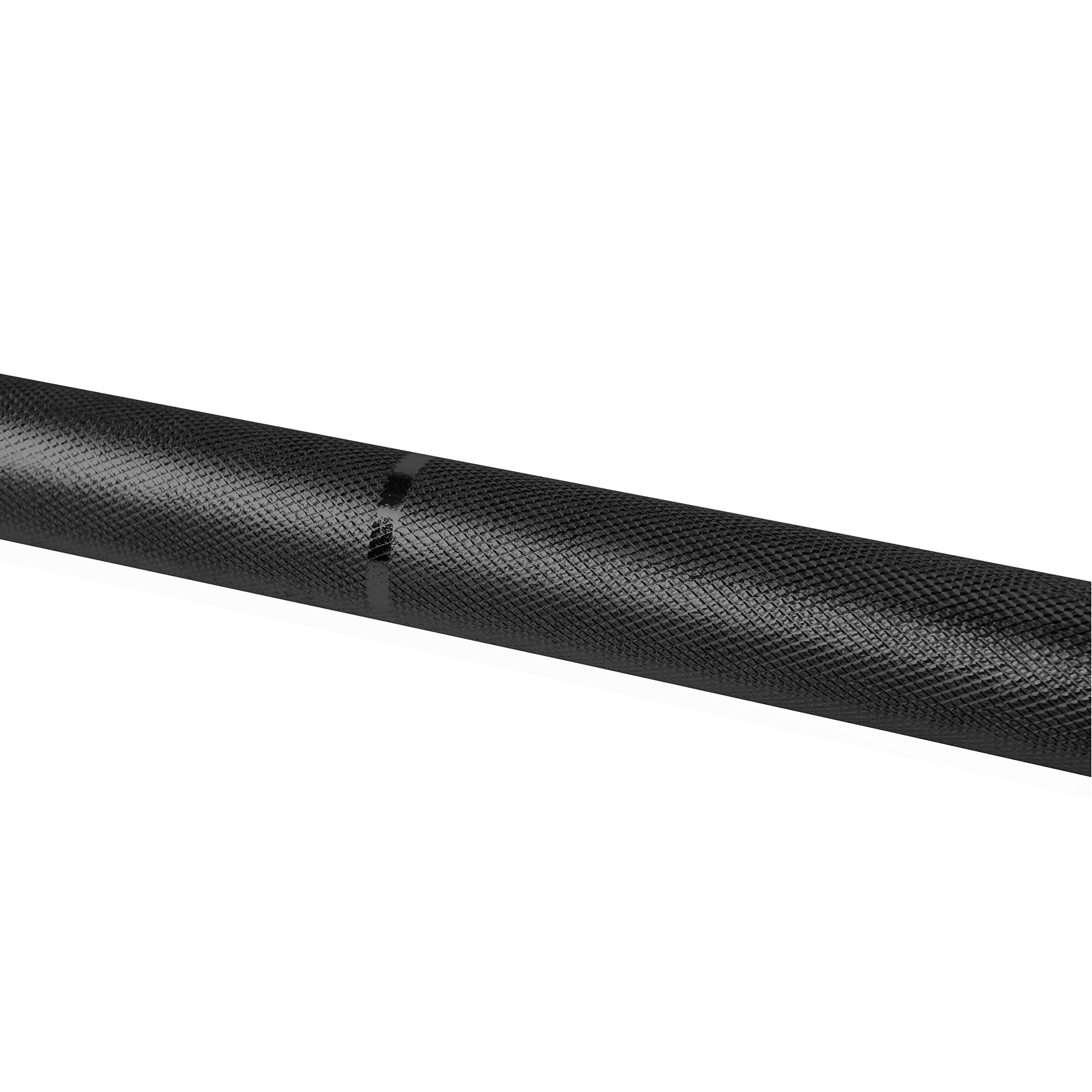 CAP Barbell 57" Standard Solid Threaded Bar with Star-Lock Collars, 1-inch