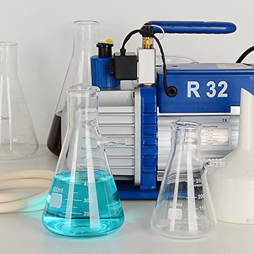 FunChem 250 mL Glass Filtering Flask, Bolt Neck with Tubulation
