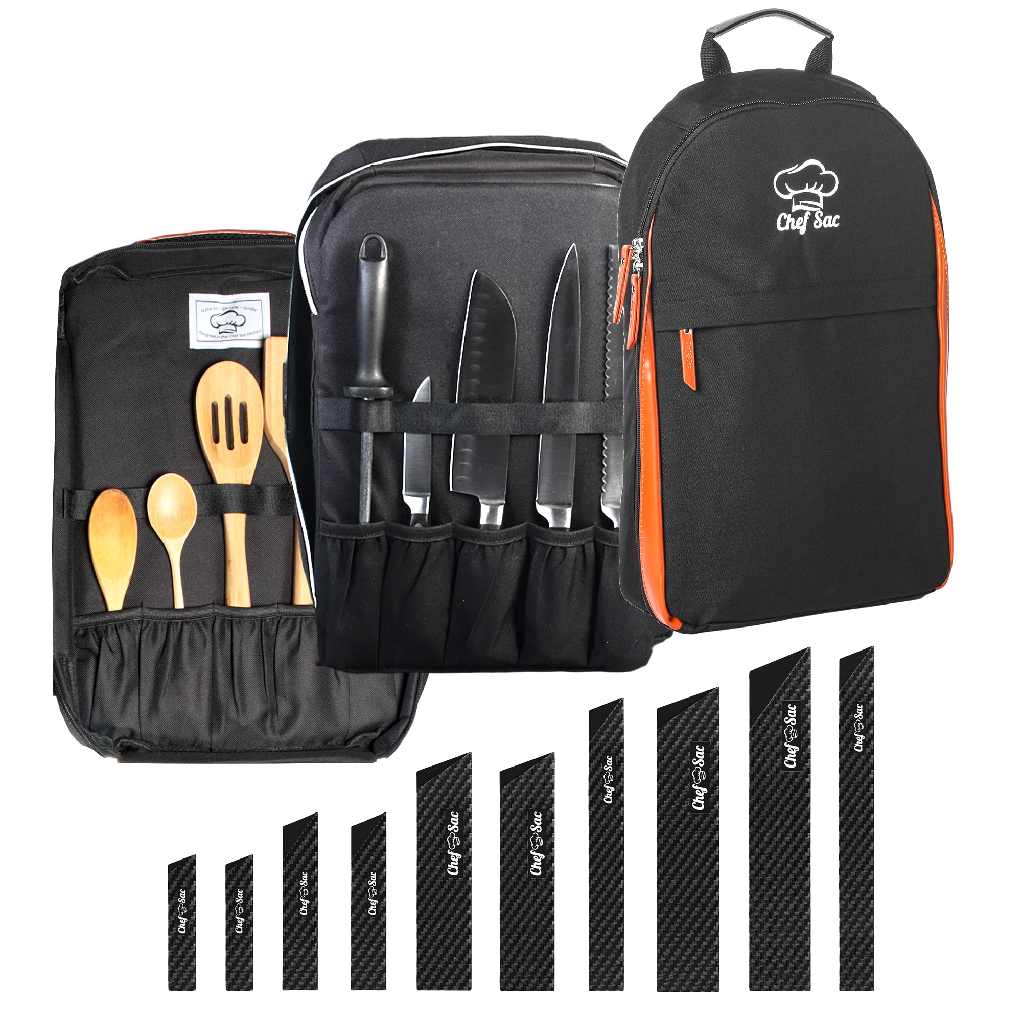 Chef Sac Chef Knife Backpack with 10-Pack Knife Guards Included
