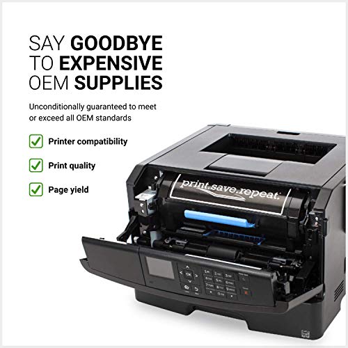 Print.Save.Repeat. Dell 2PFPR High Yield Remanufactured Toner Cartridge for B2360, B3460, B3465 Laser Printer [8,500 Pages]