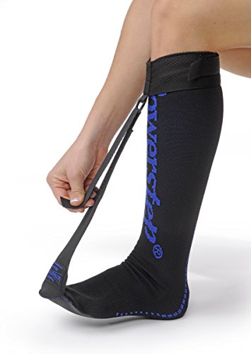 Powerstep Unisex-Adult UltraStretch Night Sock, Black, Regular