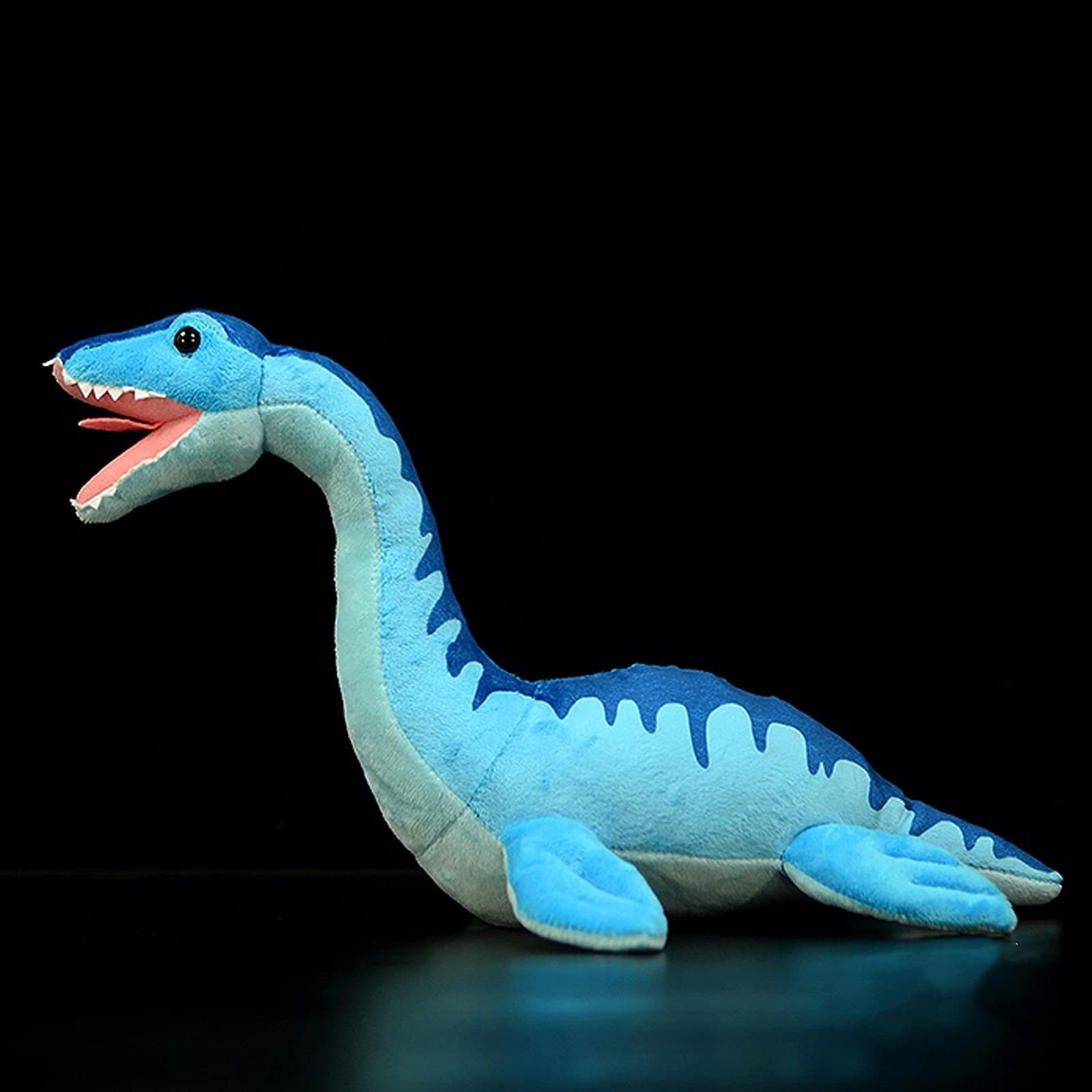 ZHONGXIN MADE Simulation Plesiosaurus Dinosaur Stuffed Plush Toy- 16inch Blue Dinosaur Tyrannosaurus Rex Plushie, Figurines Stuffed Model Toys Soft,Gifts for Kids (Plesiosaurus)