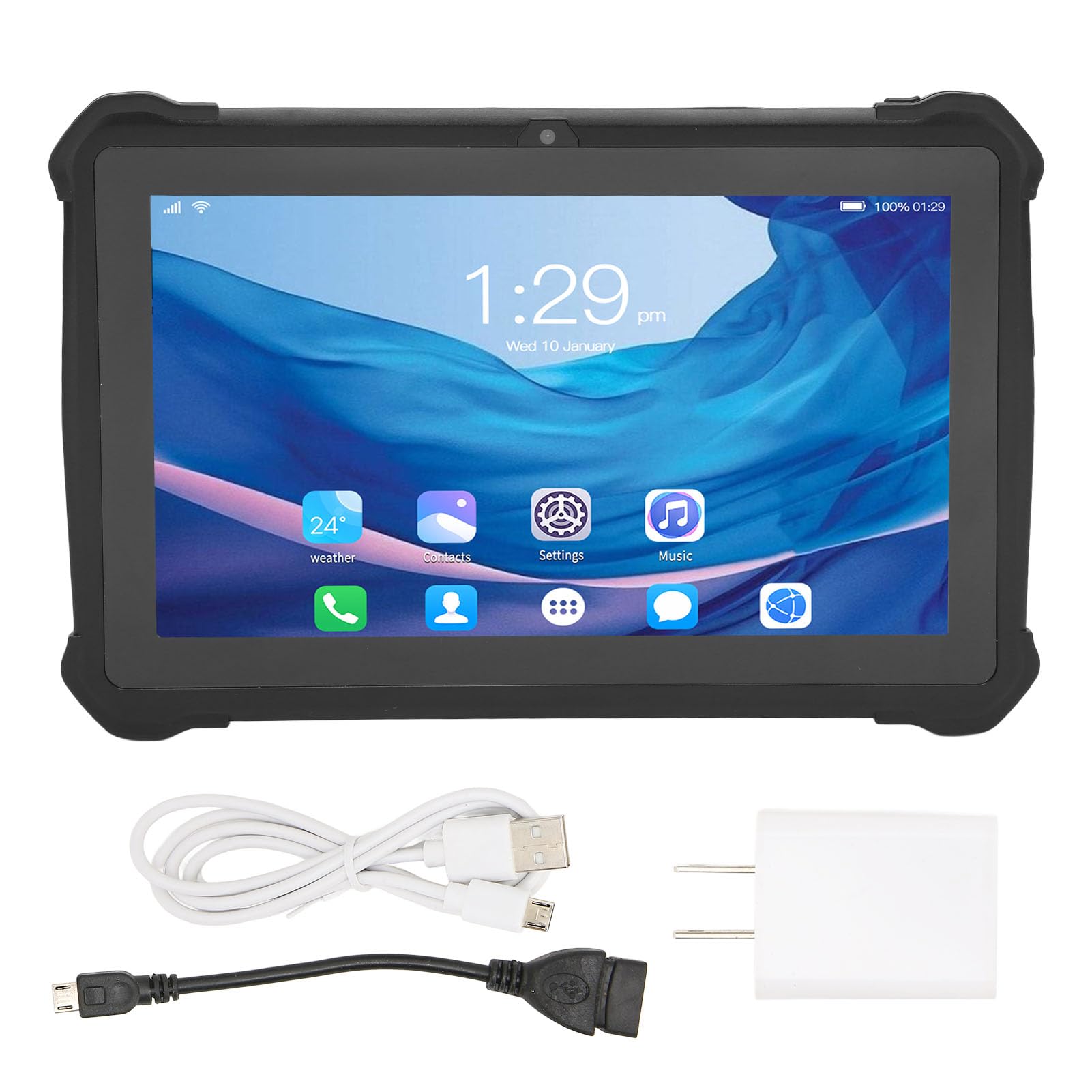 DAUZ Kids Tablet, Kids Tablet 100‑240V Support 128GB TF Card for Boys and Girls (US Plug)