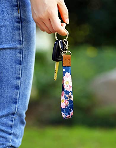 COOKOOKY Wrist Lanyards Key Chain Holder Premium Quality Wristlet Lanyard Keychain for Women