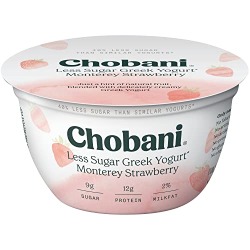 Chobani® Less Sugar Low-Fat Greek Yogurt Monterey Strawberry 5.3oz