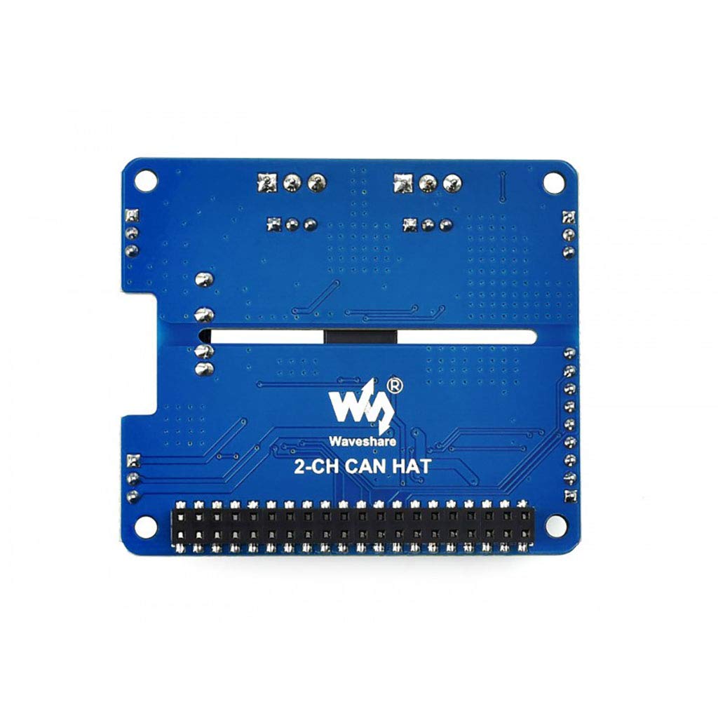 Coolwell Waveshare 2-Channel Isolated CAN Bus Expansion HAT for Raspberry Pi Series Boards MCP2515 + SN65HVD230 Dual Chips Solution Multi Allows 2-CH CAN Communication