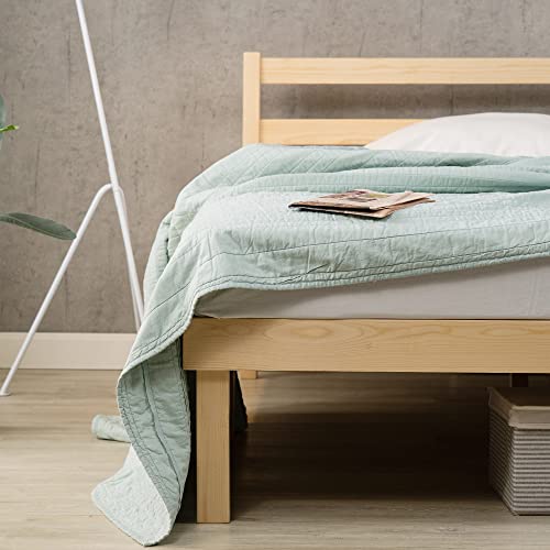 ZINUS Robin Wood Platform Bed Frame with Headboard, Wood Slat Support, No Box Spring Needed, Easy Assembly, Queen, Brown