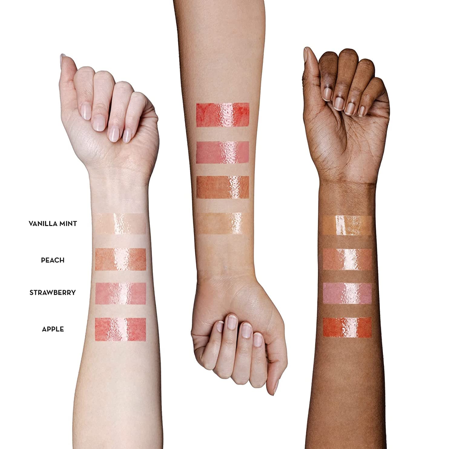 Cherimoya MAX Makeup Lip Polish Light Color 6PCS SET (CLEAR NUDE)