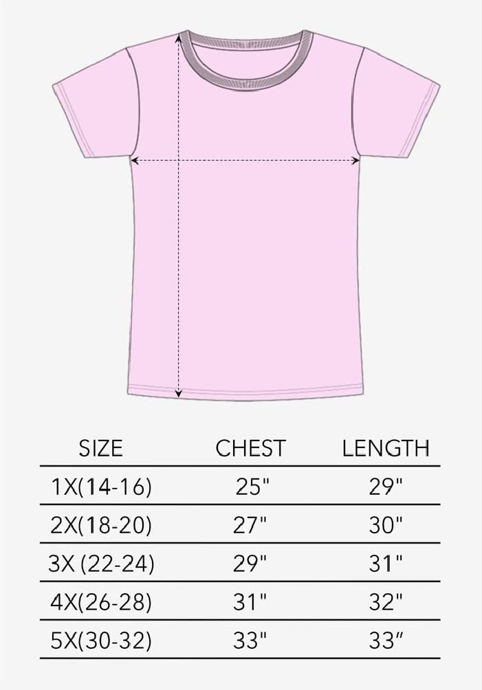 Disney Plus Size Womens T-Shirt Minnie Mouse All Over Print (Pink, 3X)