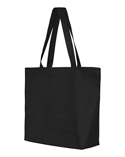 It's Never Too Early for Halloween Trick or Treat Heavy Canvas Tote with Zipper Reusable Shopping Bag Black ZIP 1