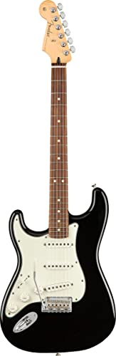 Fender Player Left-Handed StratocasterĀ® - Black Bundle w/Premium Tweed Case, Cable, Tuner, Strap, Strings, Picks, and Austin Bazaar Guitar Essentials DVD