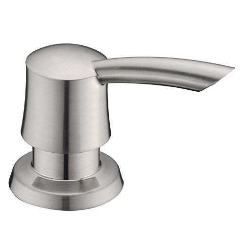 GICASA Soap Dispenser, Kitchen Sink Soap Dispenser, High-Capacity 320ML ABS Bottle Soap Dispenser Brushed Nickel Finish