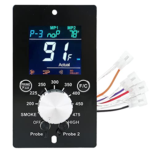 Pit Boss Control Board Digital Thermostat Kit Replacement for Universal Grill and Smoker PID Control Board/Thermostat for Pit Boss/Traeger/Zgrill Pellet Grill Smoker