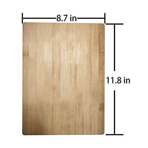 Laser Engraved Cutting Board Master of the Grill and Best Dad Ever Gift For father Birthday Gifts for Dad Cutting Board Gift Rectangle Bamboo Cutting Board(11.8X8.7X0.5 inch)