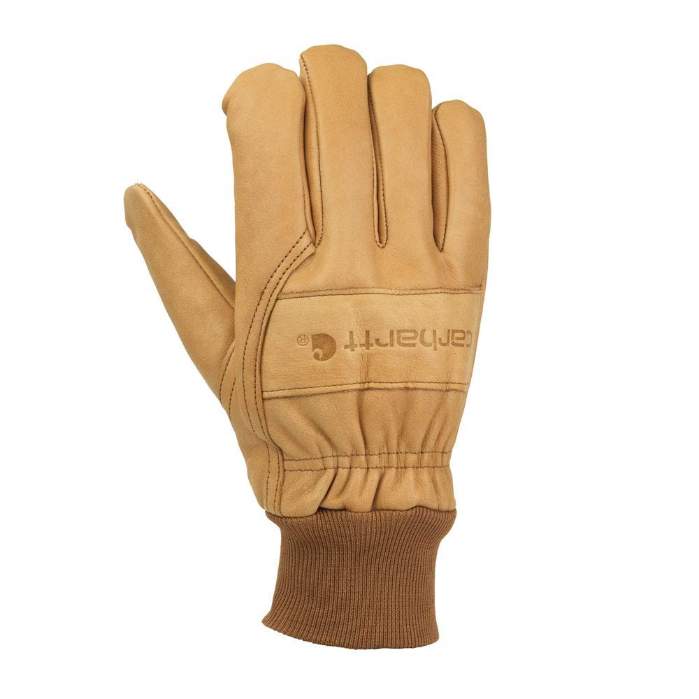 Carhartt Men's Insulated System 5 Gunn Glove with Knit Cuff, Brown, X-Large