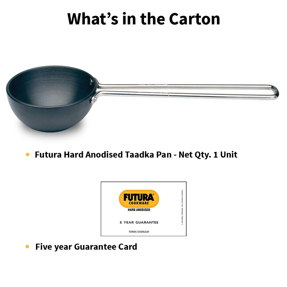 Futura Anodised Heating Pan, 1 Cup, Black