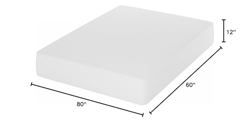 Furinno Tidur Cooling Gel Memory Foam Mattress, 12 Inch, Queen