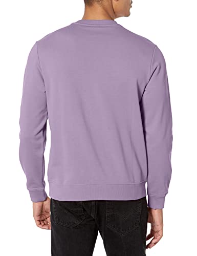 HUGO Unisex Adult Big Square Logo Crew Neck Sweatshirt, Lavender Hill, Small US
