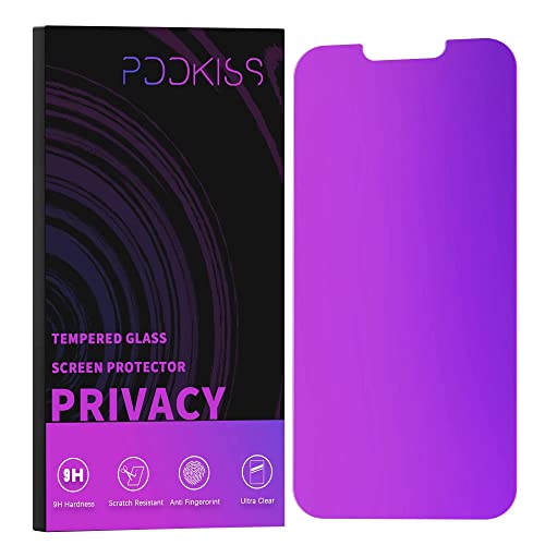 PDDKISS Compatible for iPhone 12 Pro Max Privacy Screen Protector 6.7 inch Display, Gradient Colorful Anti Spy Anti Blue Light HD Screen Protector Tempered Glass Easy Installation