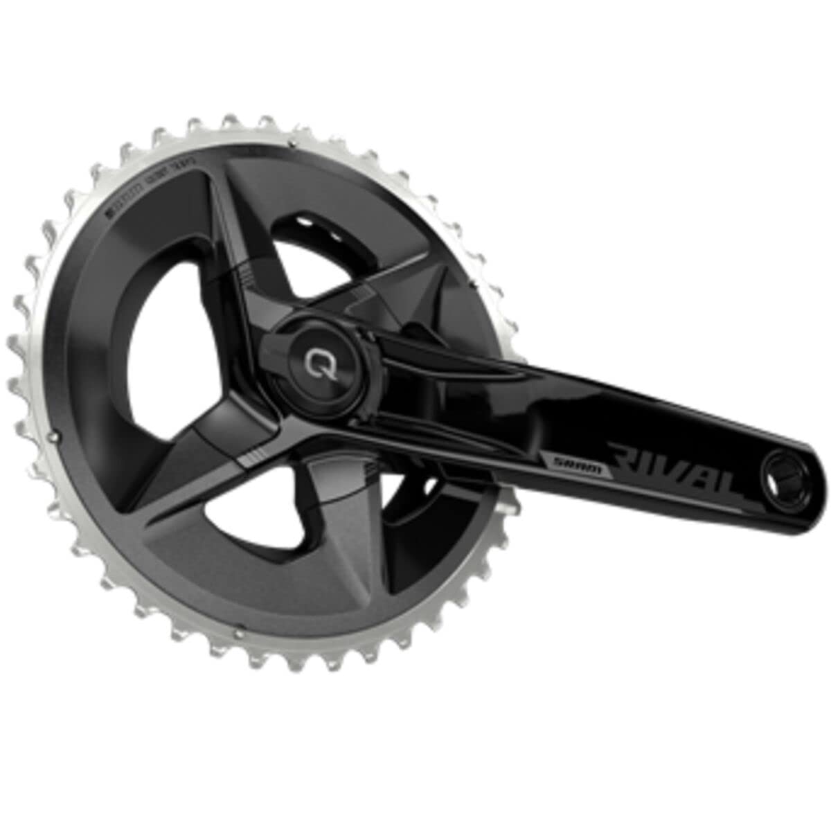 SRAM Rival AXS Crankset with Quarq Power Meter - 175mm, 12-Speed, 48/35t Yaw, 107 BCD, DUB Spindle Interface, Black, D1
