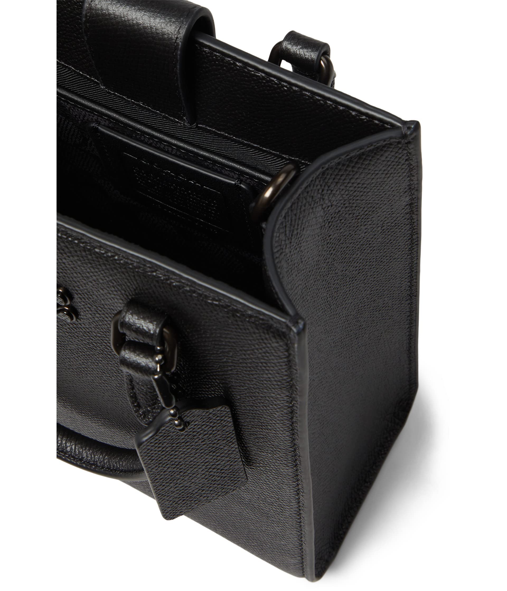COACH Mens Tote 16 in Cross Grain Leather, Black