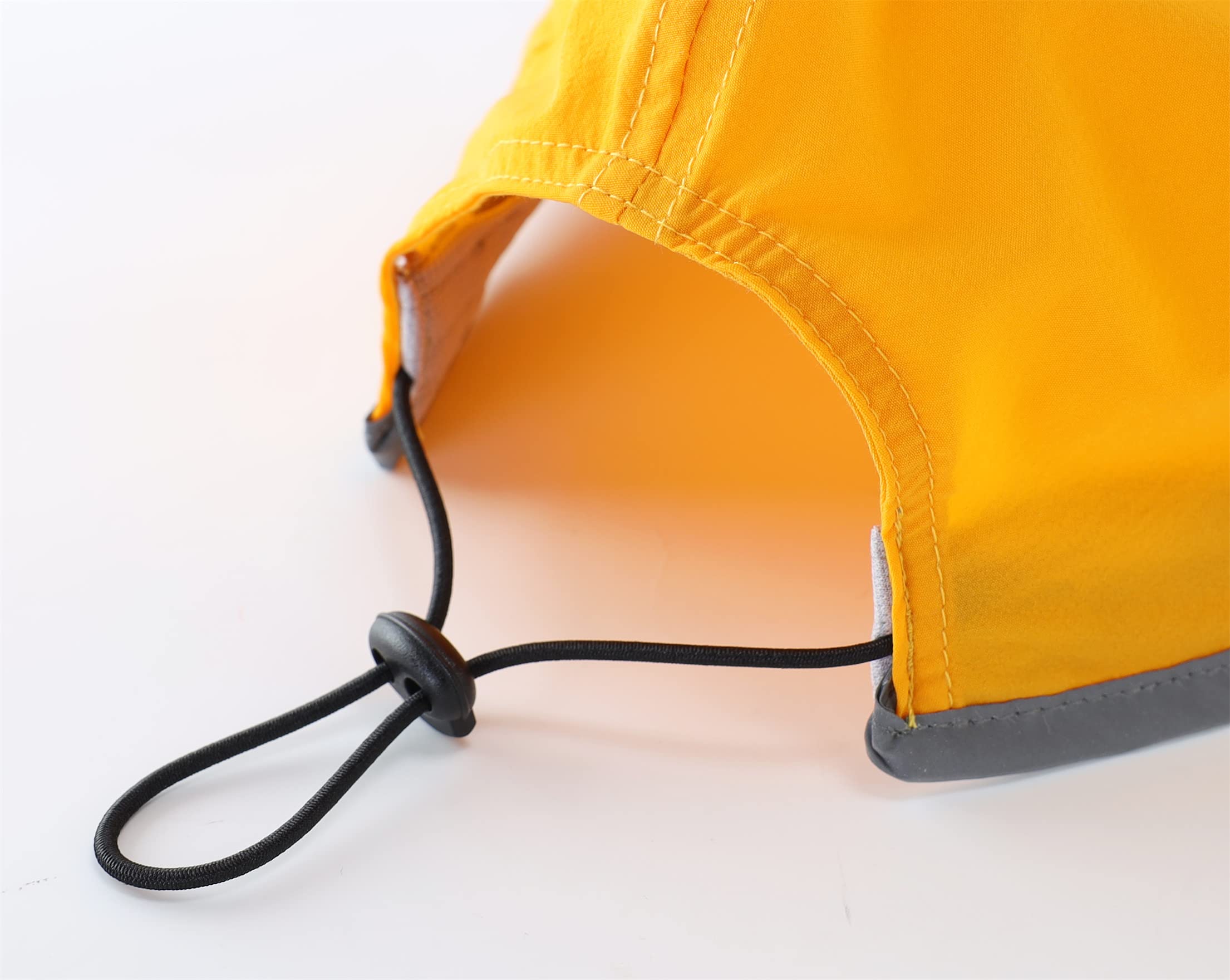 Connectyle Outdoor Breathable Relaxed Fit Running Hat Quick Dry Adjustable Tennis Sports Cap Orange