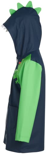 iXtreme Boys’ Raincoat - Waterproof Slicker Shell Windbreaker Rain Jacket (Toddler/Boy), Size 7, Navy Baby Alligator