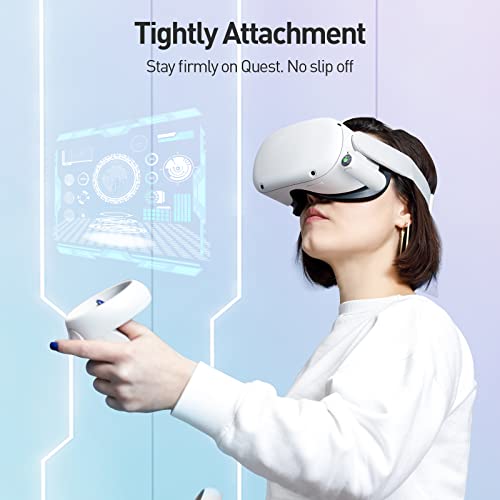 iWALK Linkpod Play Battery Pack Specially Designed for Oculus Quest 2, 4500mAh Extended Power Accessories for VR Headset,Lightweight Head Strap Power Bank Compatible with Meta Quest 2 and Quest,White