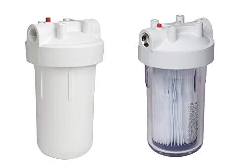 EcoPure EPW4F Premium FACT Universal Innovative Product-Better Filtration and Longer Life Versus Most Whole Home Water Filters, 1 Count (Pack of 1), Black/White