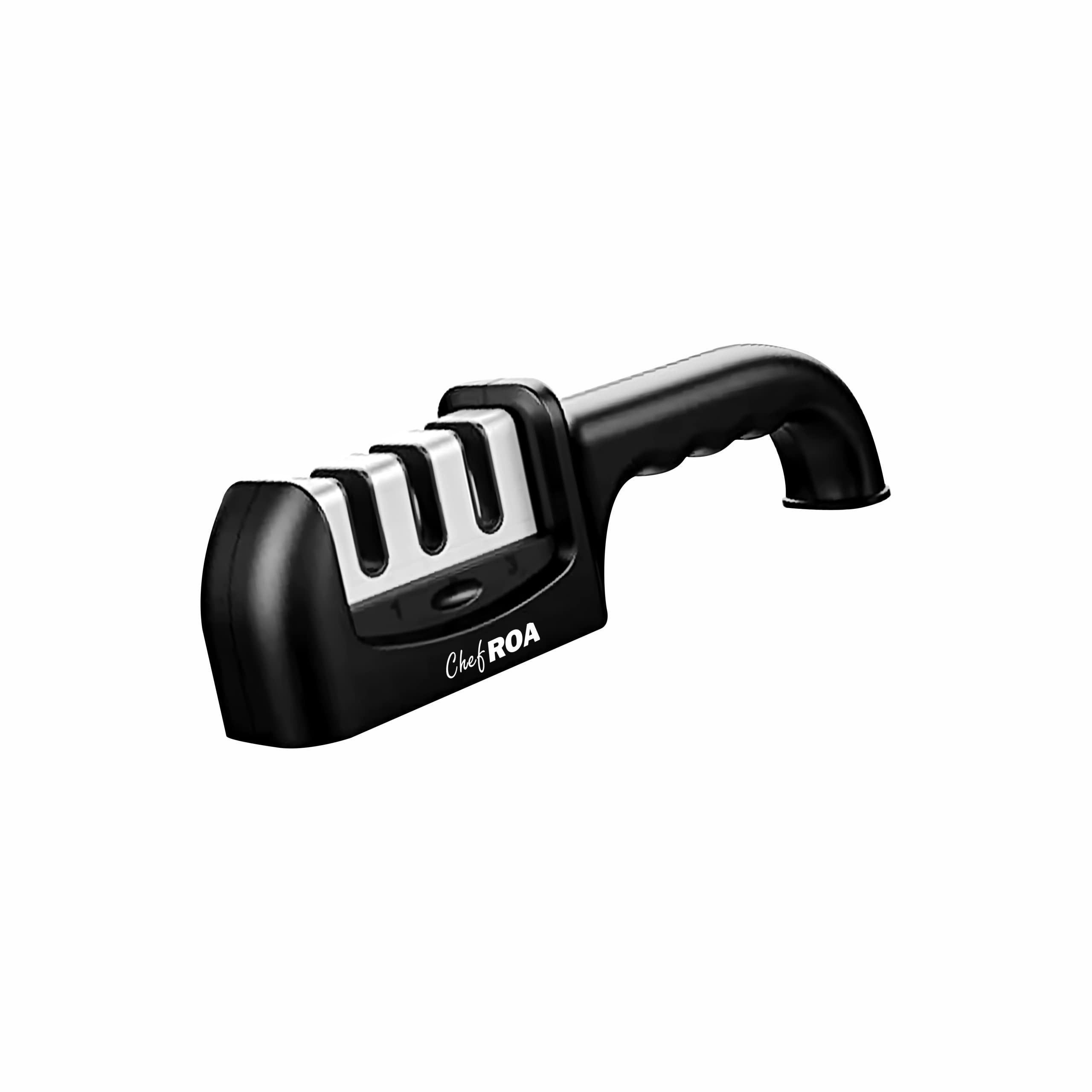 CHEF ROA Knife Sharpening Tool for Chef Knives - Blade Repair, Poket Knives,Restore, Black