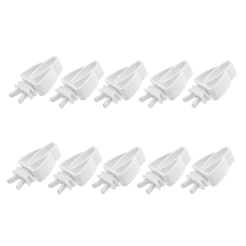 Gigicloud 10pcs Birds Food Holders, Multi-Function Parrot Vegetable Clips Bird Cage Feeder Clip Reusable Birds Fruit Fork Food Racks Plastic Bird Feeder Clamps for Pet Parrot Canaries Rabbits