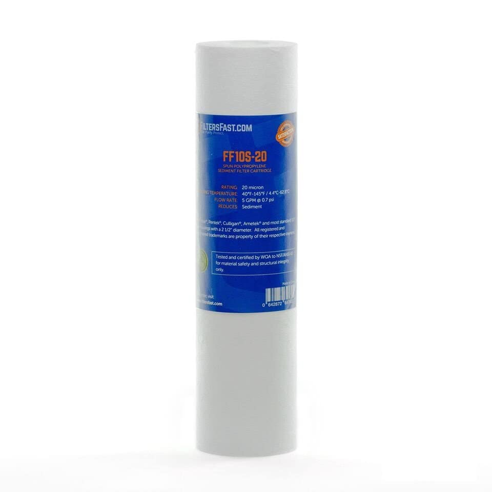 Filters Fast FF10S-20 Compatible Replacement for Pentek PS20-10C Water Filter Cartridge, 10-Inch