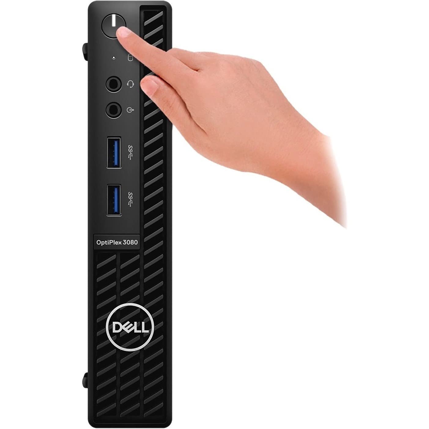 Dell OptiPlex 3000 3080 Desktop Computer - Intel Core i3 10th Gen I3-10105T - 8 GB RAM DDR4 SDRAM - 128 GB NVMe M.2 PCI Express M.2 SSD - Micro PC - Black