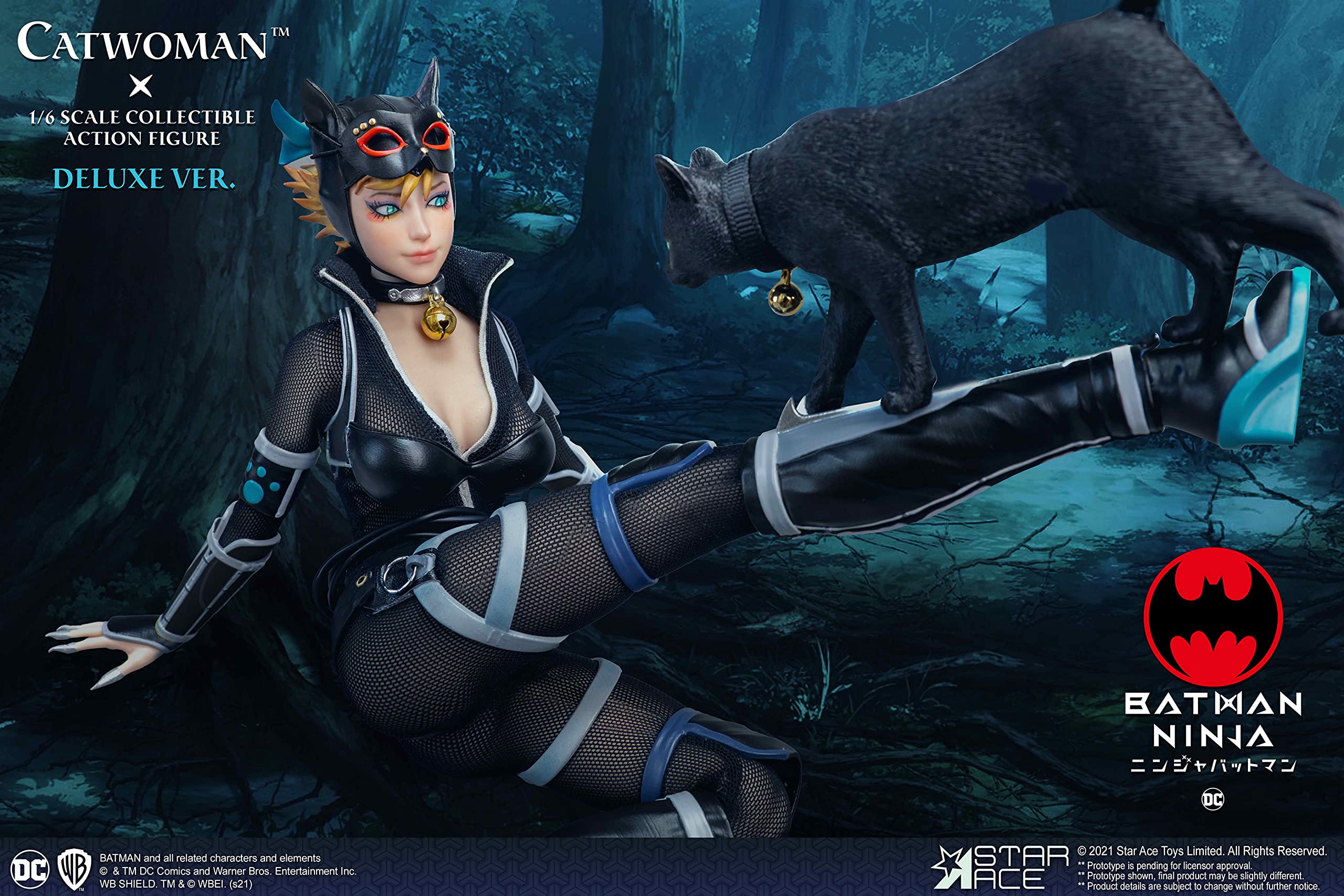Star Ace Toys Batman Ninja: Catwoman (Deluxe Version) 1:6 Scale Collectible Action Figure, Multicolor