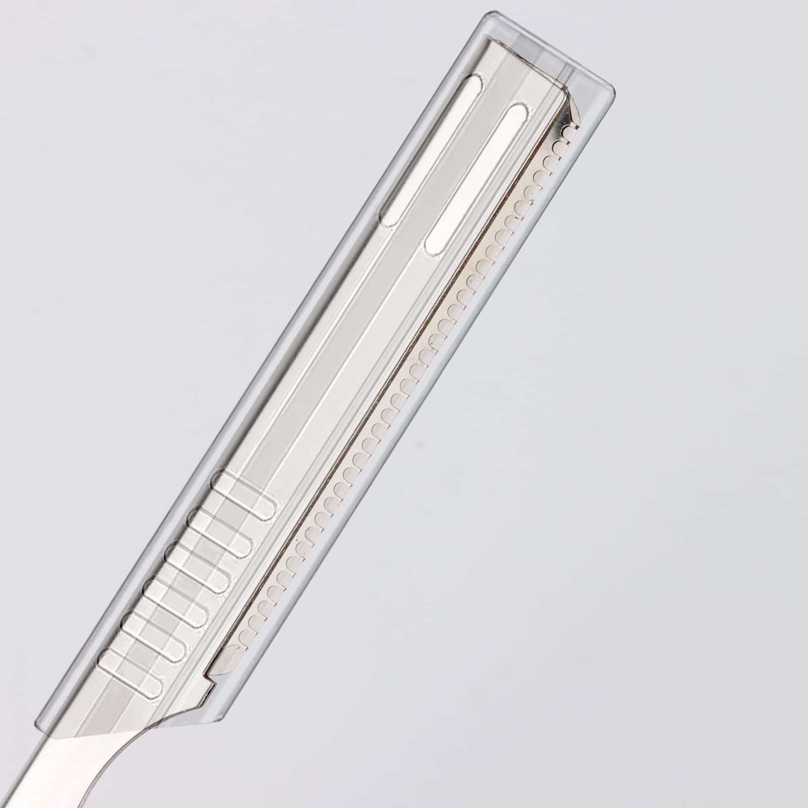 Eyebrow Razor for Women, Facial Shaver Razor, Brow Shaper Eyebrow Trimmer, Sharp Dermaplaning Tool with 10pcs - Stainless Steel Silvery