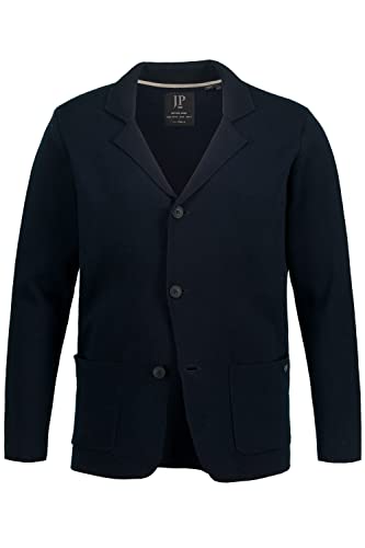 JP 1880 Menswear Big & Tall Plus Size L-8XL Knitted jacket FLEXNAMIC®, Milano knit, lapel collar, up to size 8XL dark navy 8XL 782666730