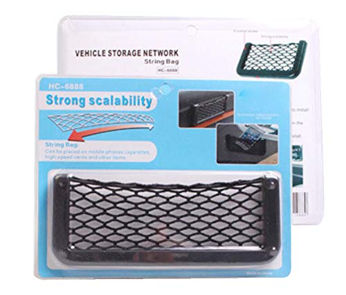 Car String Bag Map Pocket Strong scalability Stickers Phone Holder Storage Organizers Net Car-styling Adhesion promoter For Jeep Toyota Ford BMW 2 Pcs
