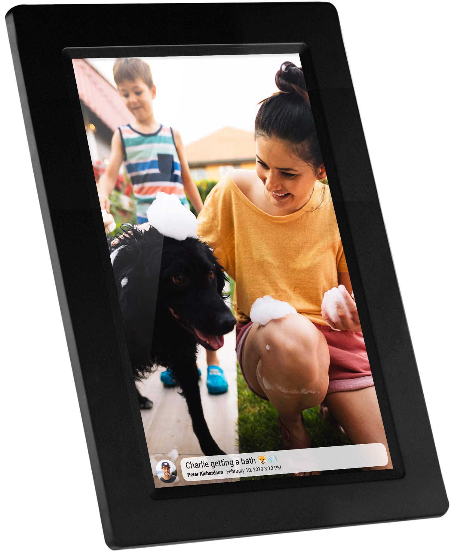 Feelcare Digital WiFi Picture Frame 10 inch, Upload Photos or Videos Remotely from Smartphone to Frame with Free Frameo App, IPS 800x1280,Touchscreen for Easy Navigation