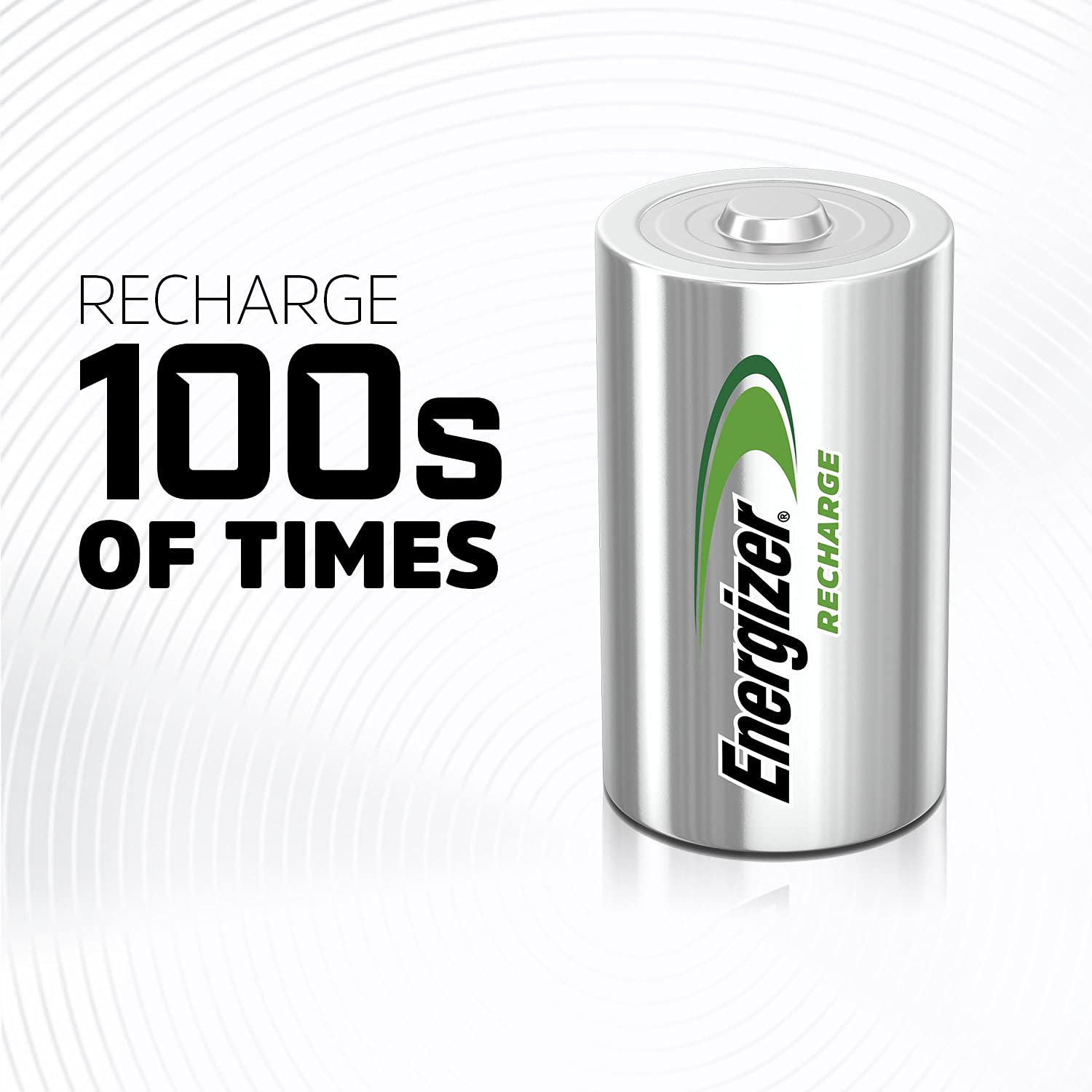 Energizer Rechargeable AA and D Batteries Bundle (8 AA Batteries, 2 D Batteries)